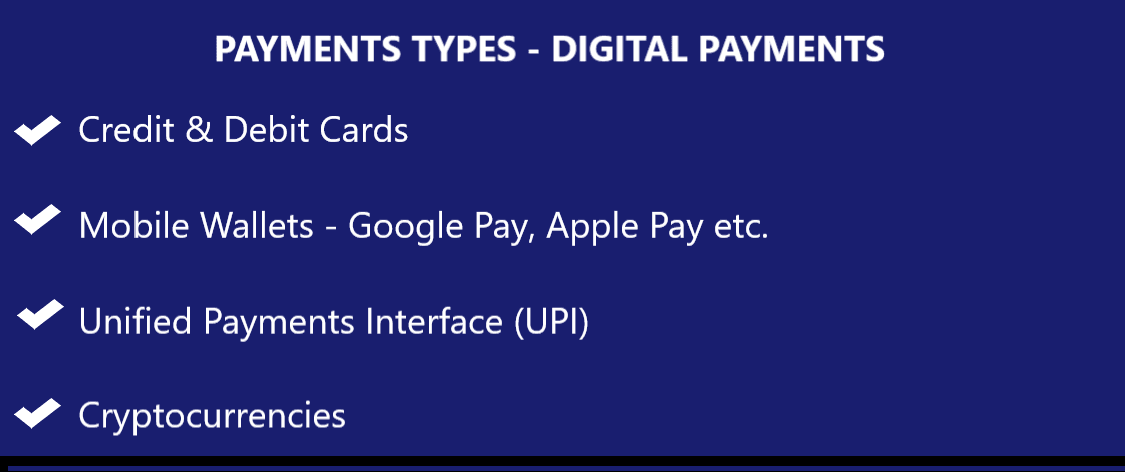 2. Types Of Payment Systems | Payments In Fintech